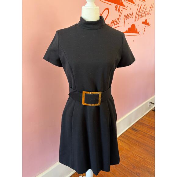 davidow | Dresses | Vintage Davidow Mod Black Mini Dress Paris New York ...